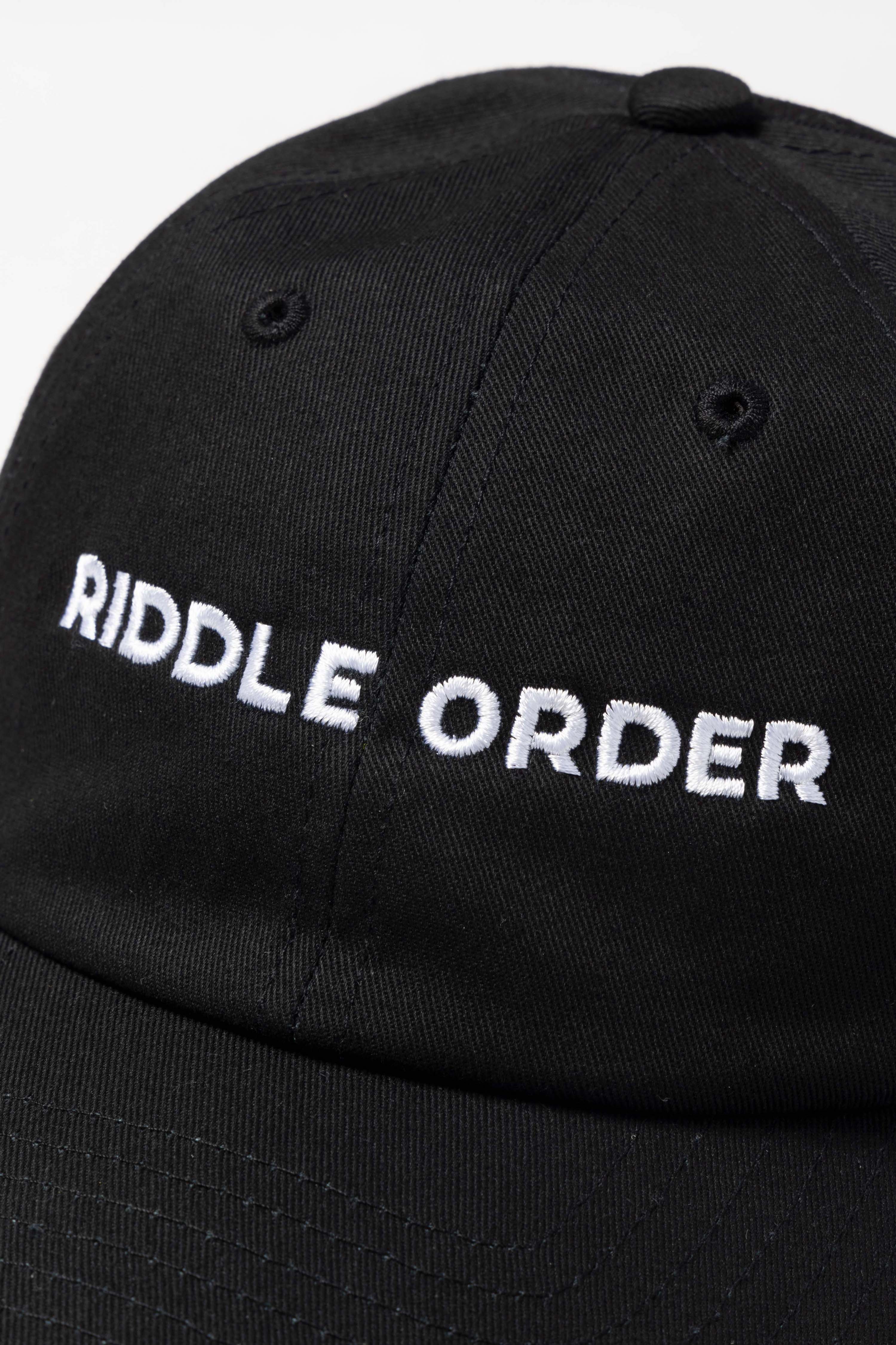 "RIDDLE ORDER" CAP – RIDDLE ONLINE SHOP